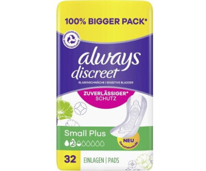 Always Discreet Small Plus Einlagen (32 Stk.) ab 7,45 ...