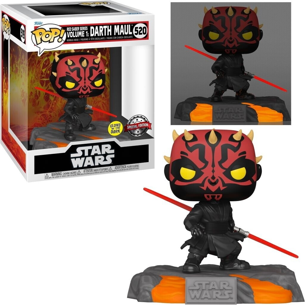 Funko Pop Star Wars Red Saber Series Darth Maul Sp Glows 520 63294