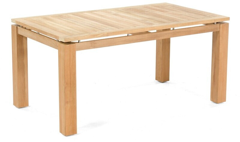 SonnenPartner Tisch Base, Pure Teak, 160 x 90 cm, Tischplatte Compact ...
