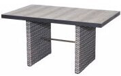 Ploß Gartentisch + Balkontisch, Design-Lounge-Tisch LOUVRA steel 132x80 ...