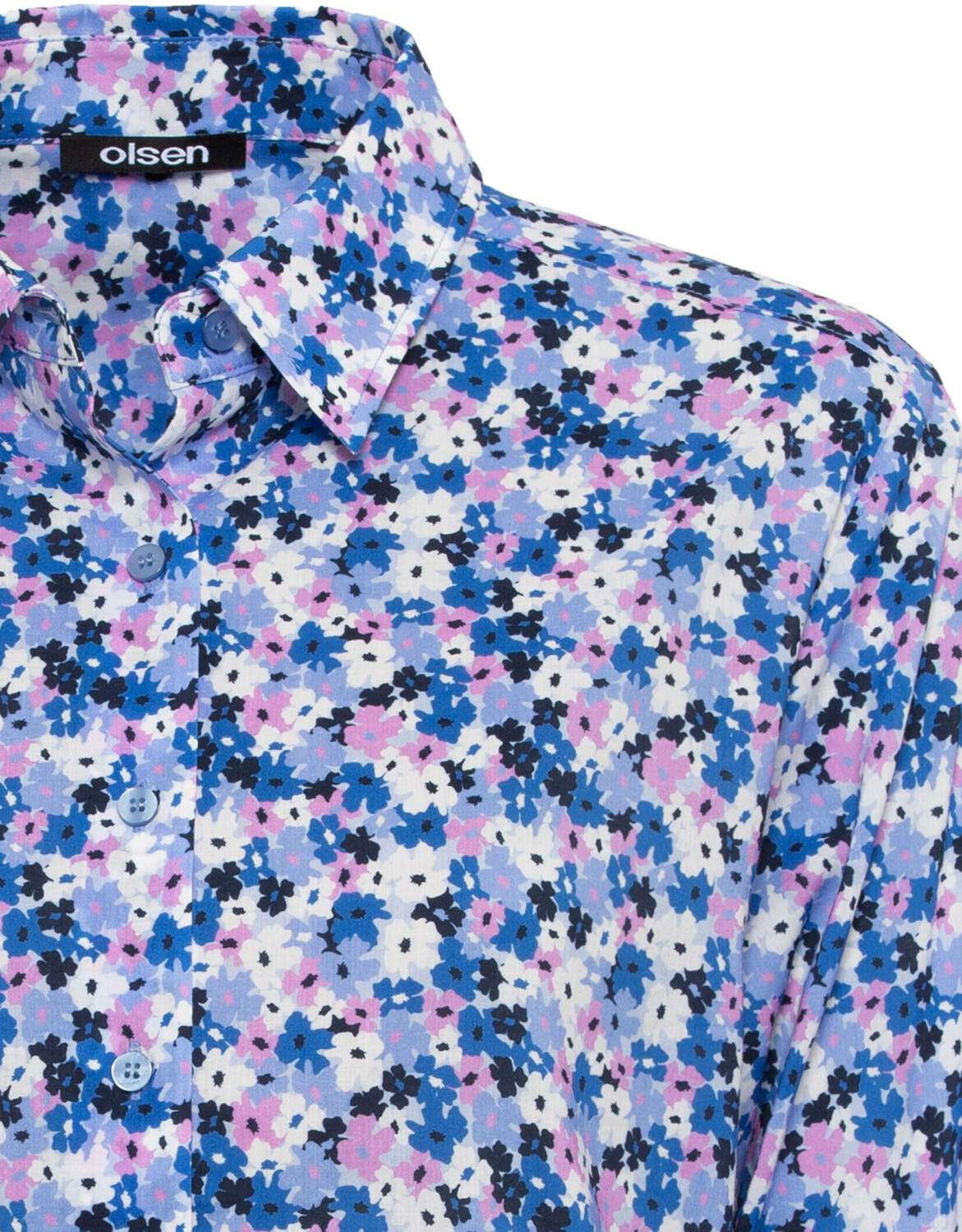 Olsen Blouse Woven Long Sleeves (12001777) cornflower blue ab 55,29 ...