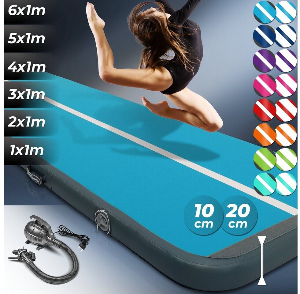 VENDOMNIA AirTrack 100x100x10cm blau/grau ab 65,95 € | Preisvergleich bei idealo.de