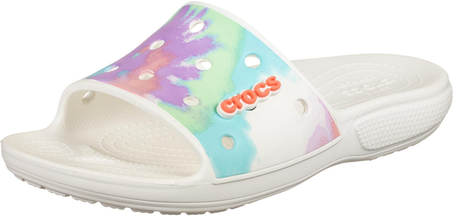 Crocs Classic Crocs Tie-Dye Graphic Slide (206520-6SN) fresco/multi ab ...