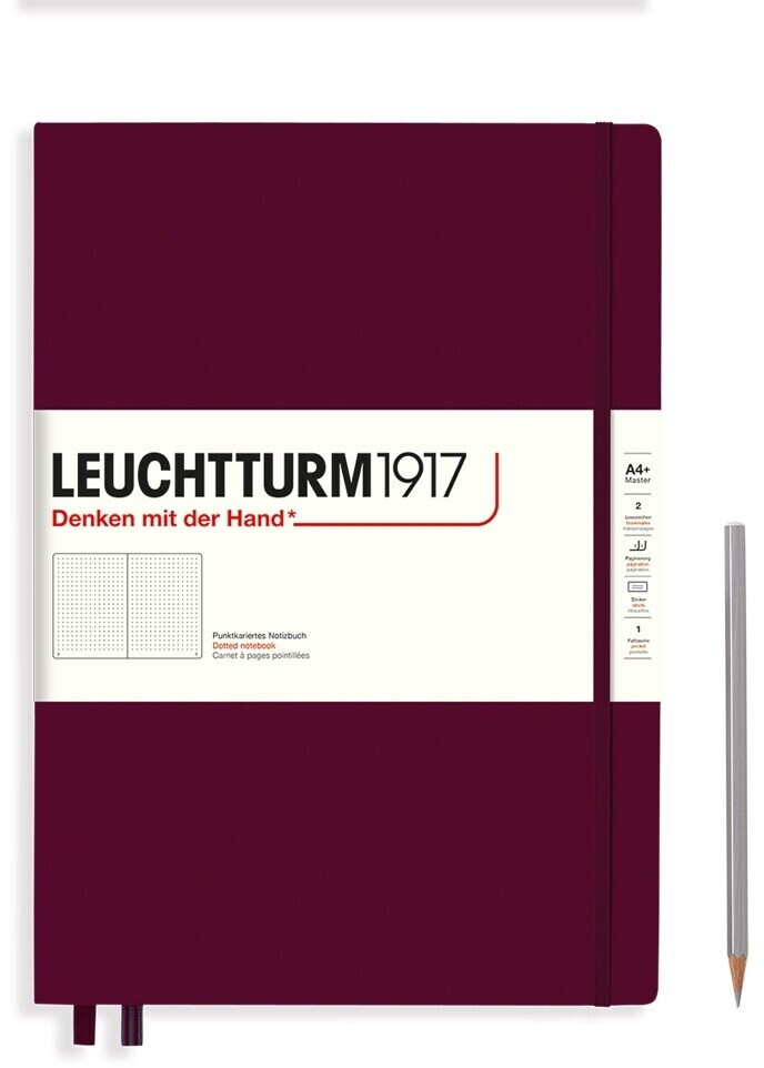 Leuchtturm1917 Master Hardcover A4+ 235 nummerierte Seiten punktkariert ...