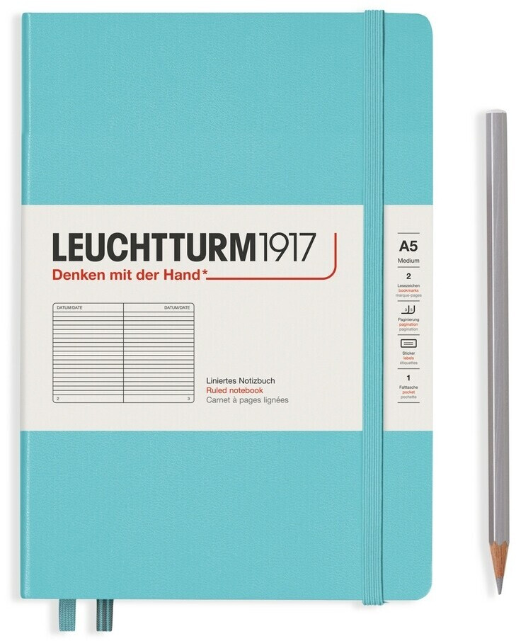 Leuchtturm1917 Medium Hardcover A5 251 nummerierte Seiten liniert ...