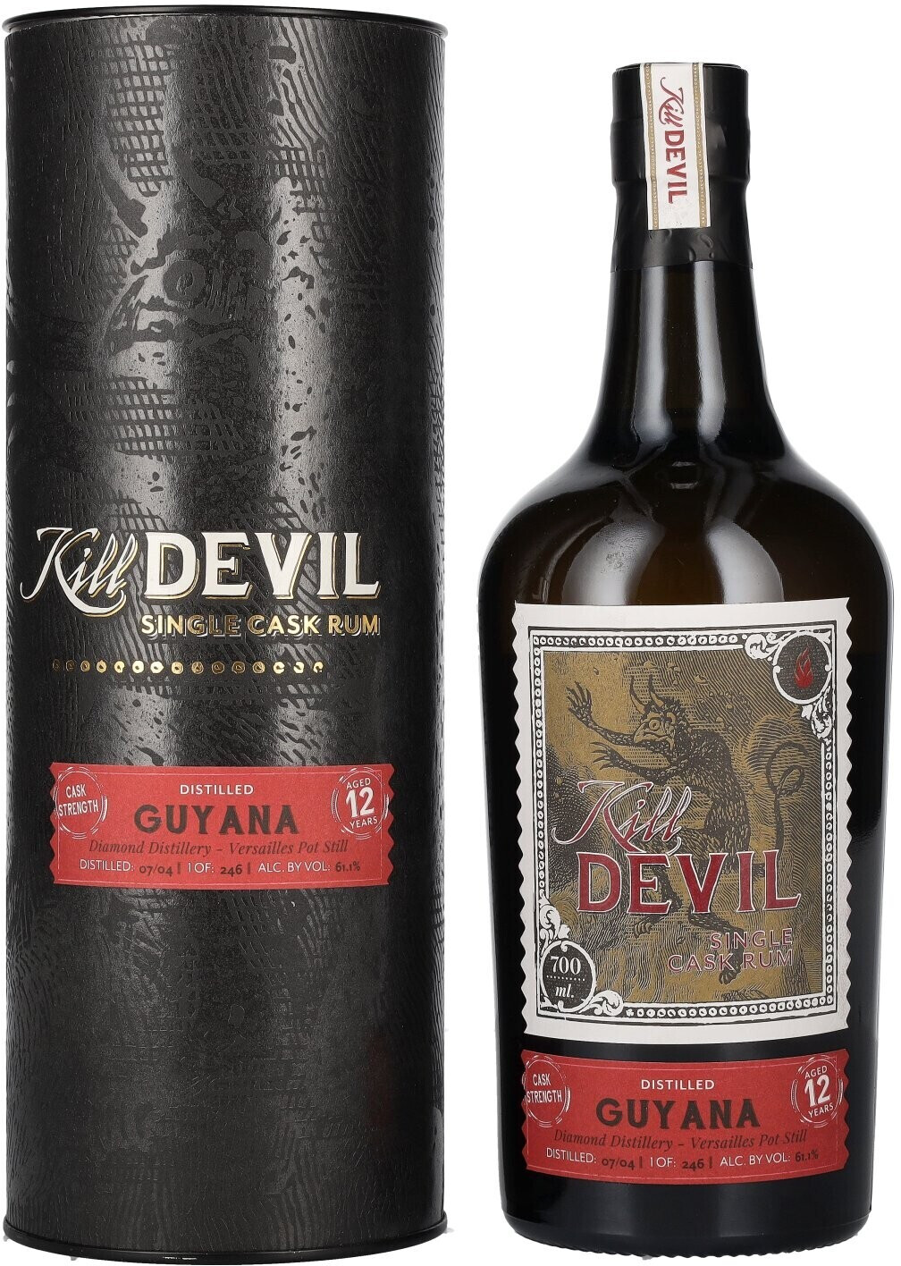 Hunter Laing Kill Devil Guyana 12 Years Old Single Cask Rum 2004 0,7l ...
