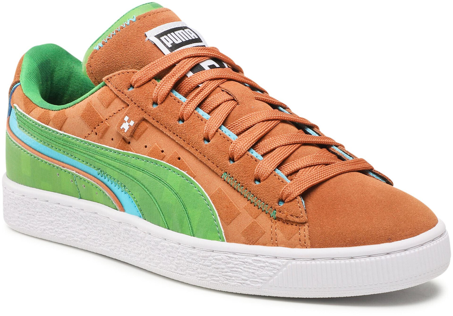 Puma Suede Minecraft 386290 01 Friar Brown/Fern Green ab 103,70 ...
