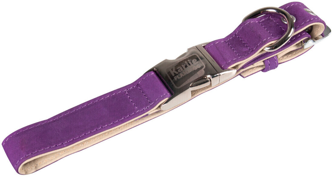 Flamingo Lederhalsband Buffalo Ultra 2.0 lila - L 60cm B 40mm (Hals 45 ...