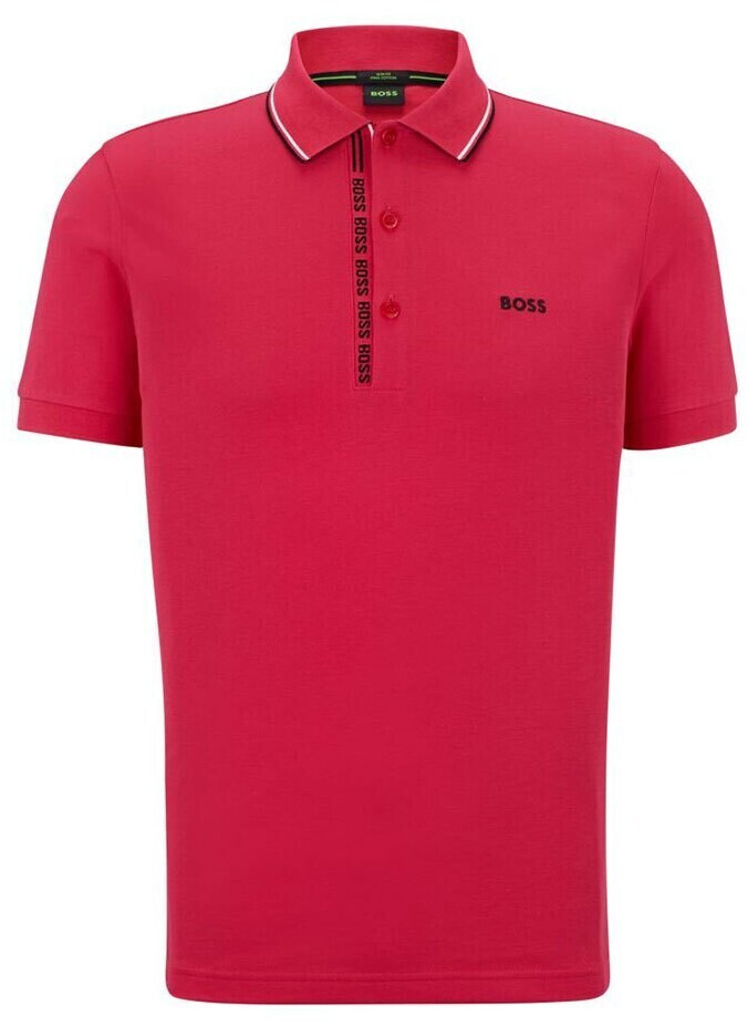 Hugo Boss Paule Short Sleeve Polo (50469391) red au meilleur prix sur ...