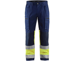 Blakläder High Vis Arbeitshose mit Stretch Mittelgrau/High Vis 1551 1811 marineblau/gelb ab 95 ...