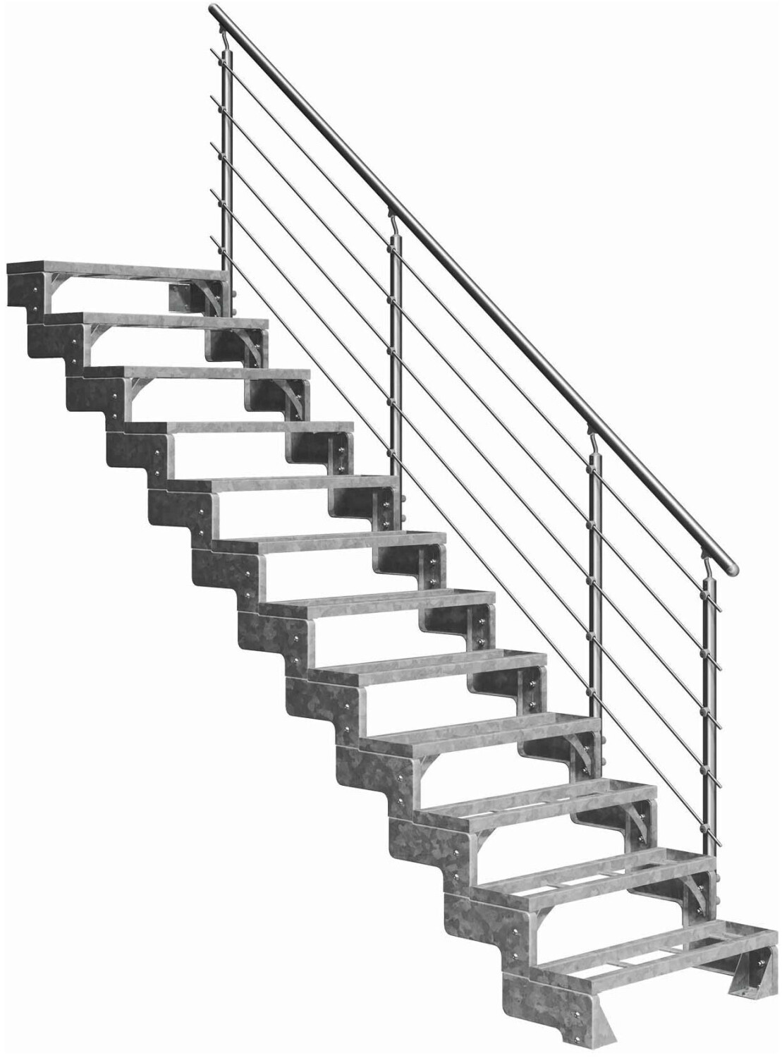 Dolle Gardentop 234-286cm Geschosshöhe + Einlegerahmen + Prova-Geländer (406635) ab 2.421,59 ...
