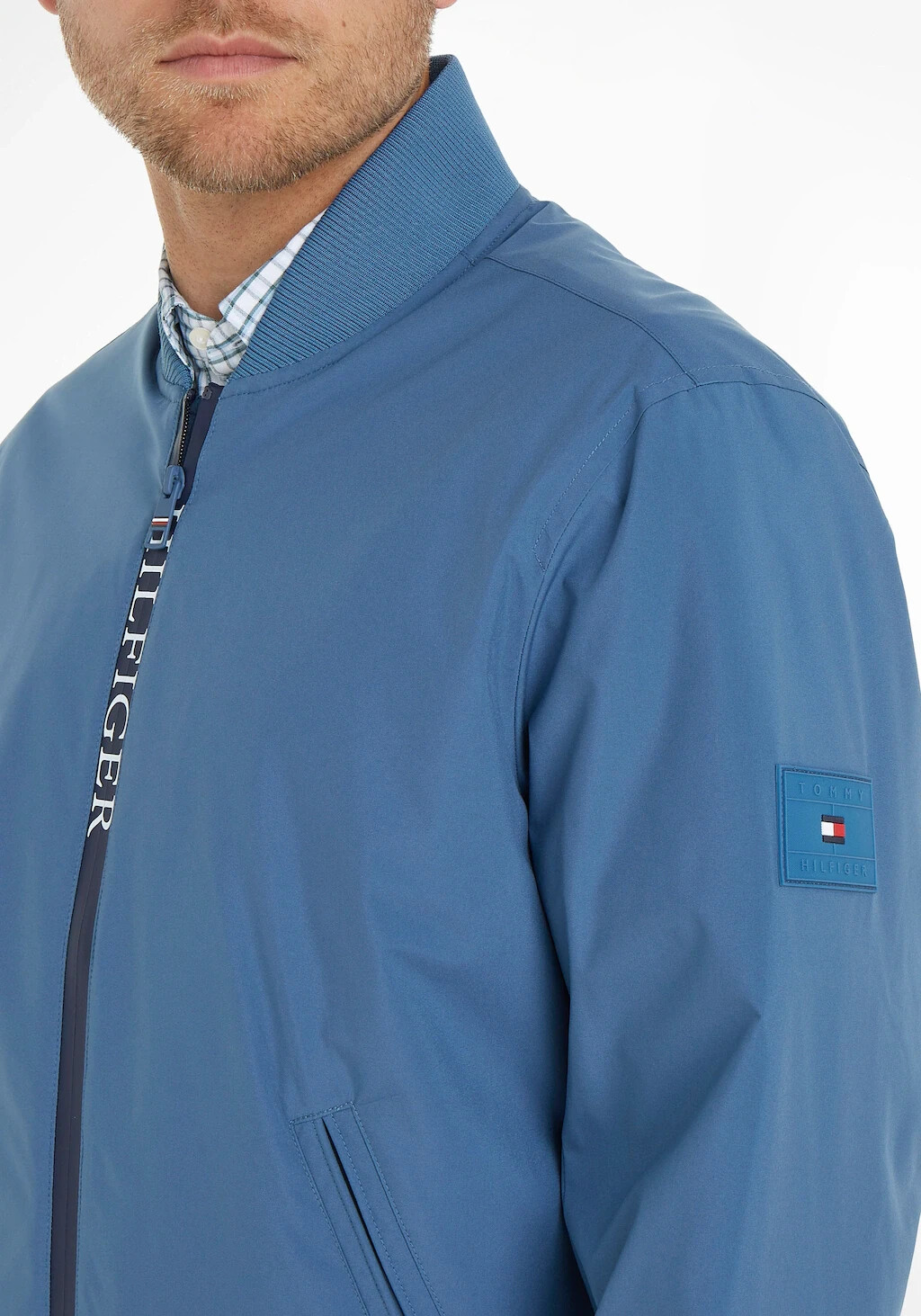 Tommy Hilfiger TH Protect Water Repellent Bomber Jacket (MW0MW31338) blue coast ab 102,92 ...