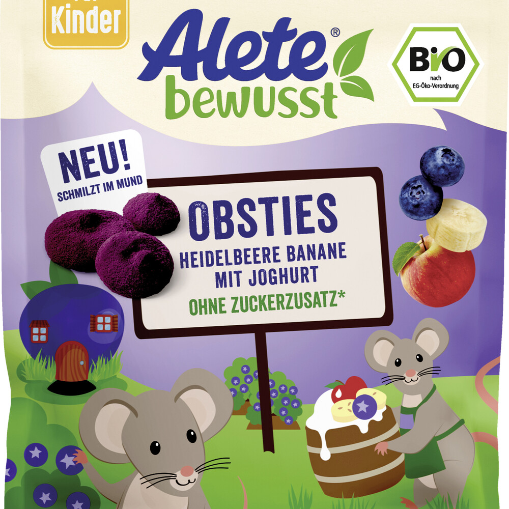Alete bewusst Bio Obsties Heidelbeere Banane mit Joghurt ab 1,48 € | Preisvergleich bei idealo.de
