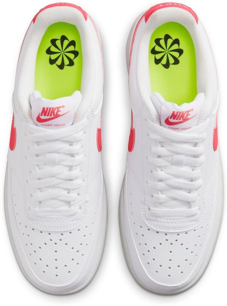 Nike Women Court Vision Low NN White / Sea Coral / Volt Black ab 54,85 € | Preisvergleich bei ...