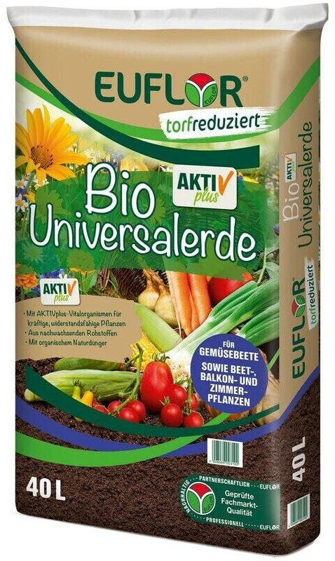 Euflor Bio Universalerde AKTIVplus 40L ab 5,91 € | Preisvergleich bei idealo.de