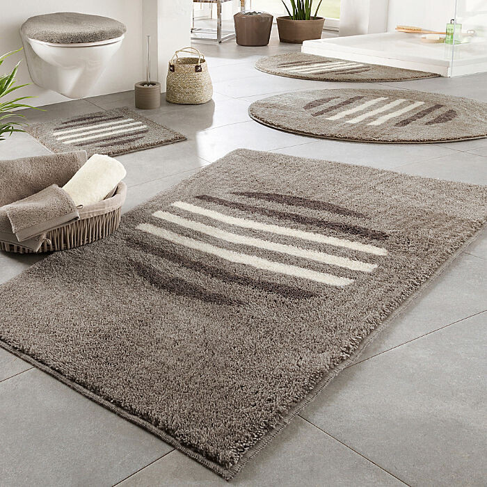 Erwin Müller Badematte Matala braun-beige rund: 90 cm Ø ab 69,95 ...