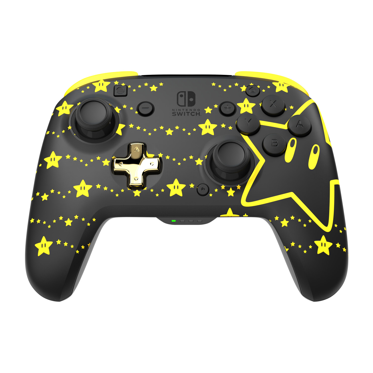 Pdp Switch Rematch Glow Wireless Controller Super Mario Stars Glow In