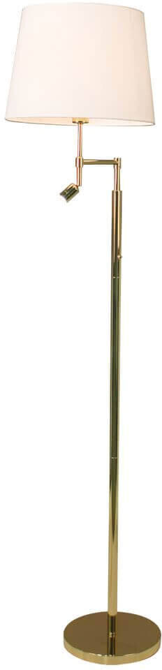 By Rydéns Stehleuchte Orlando H138cm messing/weiß E27 167 Lumen 3000K ...