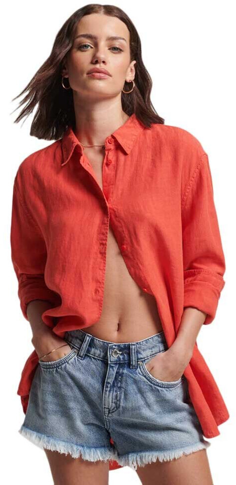 Superdry Studios Casual Linen Shirt (W4010329A) red ab 49,99 ...