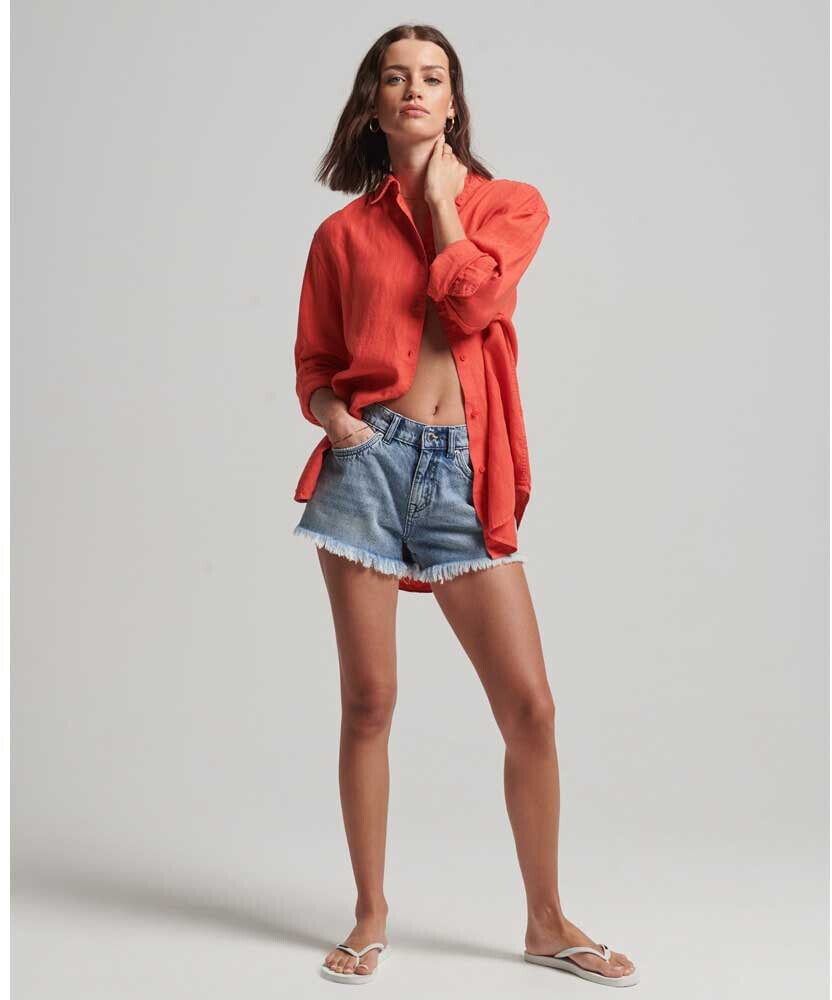 Superdry Studios Casual Linen Shirt (W4010329A) red ab 49,99 ...