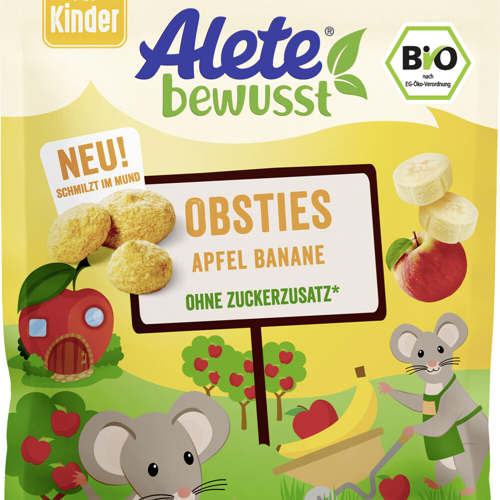 Alete bewusst Bio Obsties Apfel Banane ab 2,45 € | Preisvergleich bei idealo.de