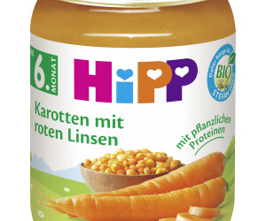 Hipp Bio Karotte mit roten Linsen ab 1,05 € | Preisvergleich bei idealo.de