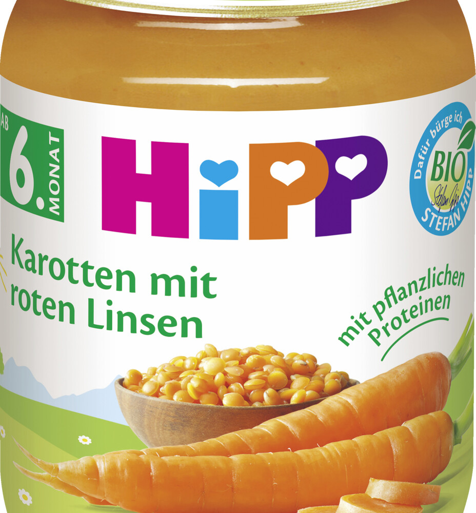 Hipp Bio Karotte mit roten Linsen ab 1,05 € | Preisvergleich bei idealo.de