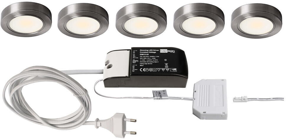 Deko-Light 5er Bundle - LED Möbelaufbauleuchte BAHAM I, 12V DC, 2.5W ...