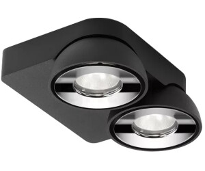Delta Light Tweeter Deckenleuchte LED Bluetooth 2-flammig schwarz/chrom ...