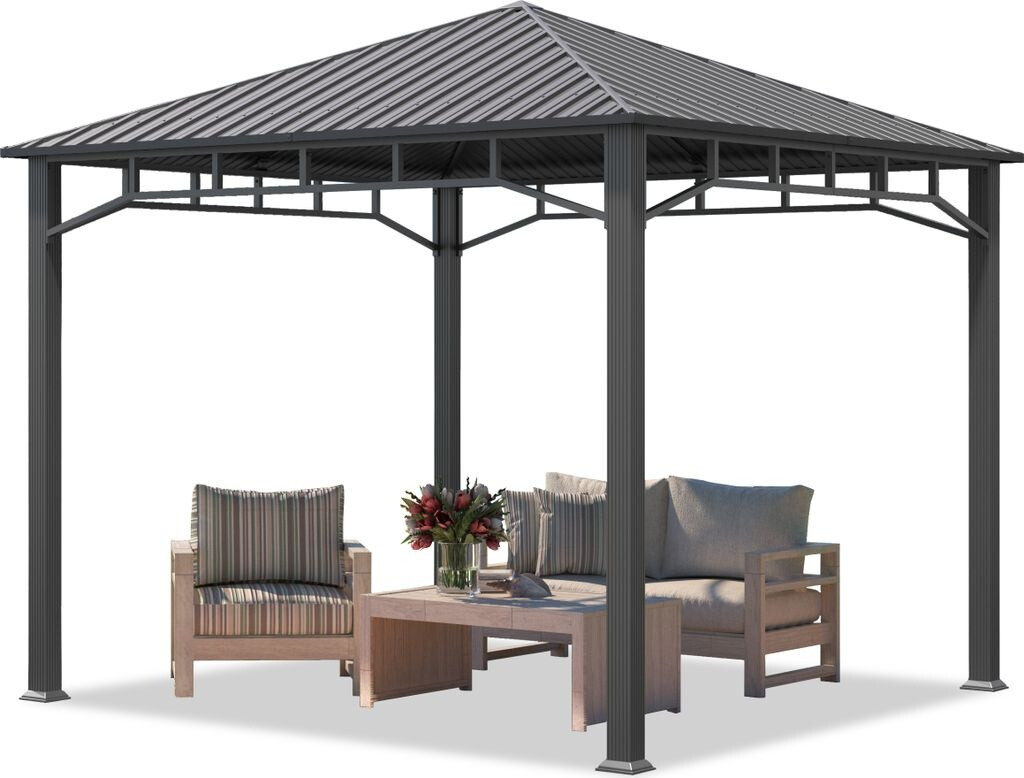 Toolport Gartenpavillon Hardtop Sunset Superior 3 x 3 m (301351) ab 1. ...