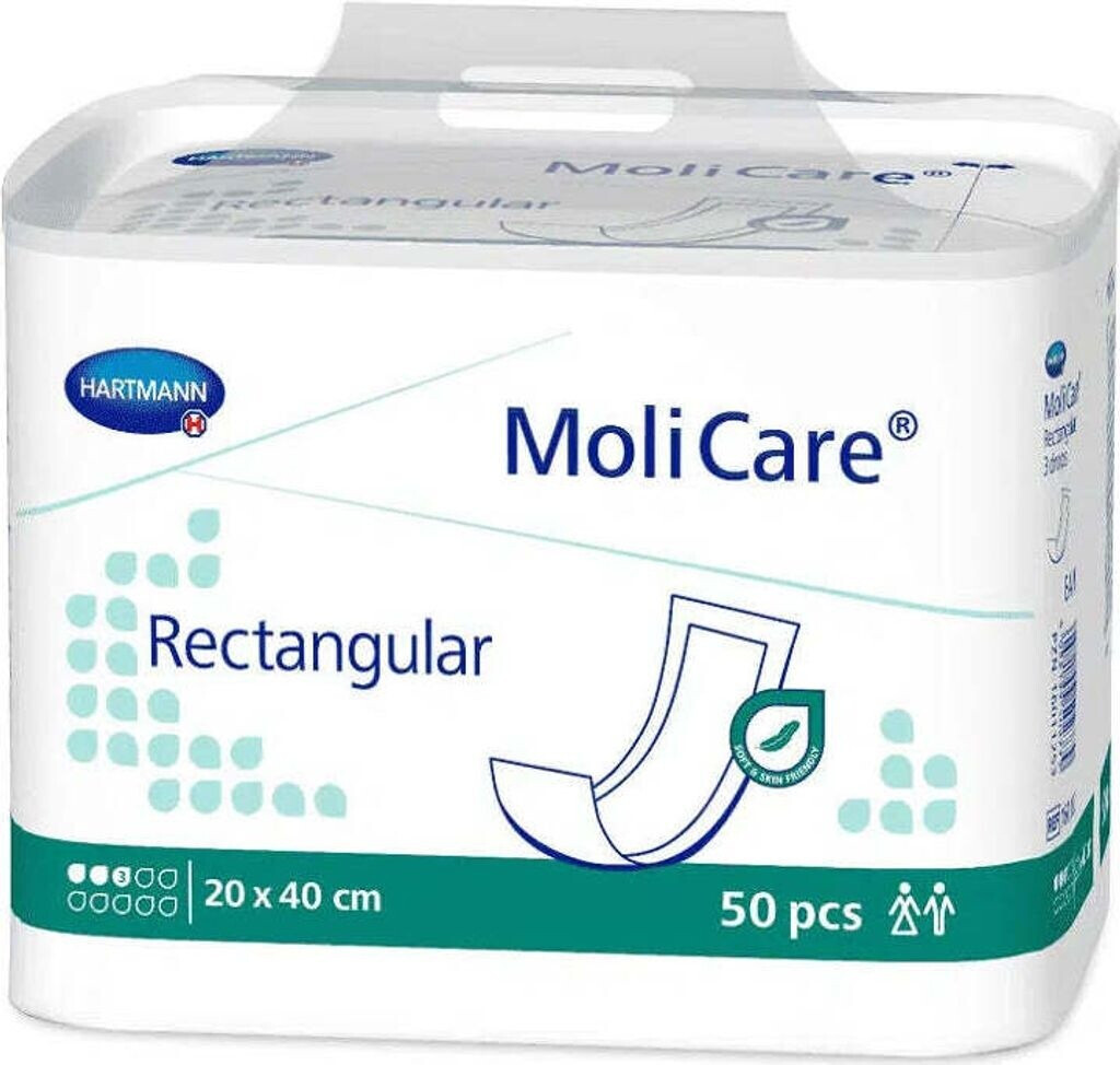 Hartmann Molicare Rectangular 3 drops (6 x 50 pcs.) ab € 52,33 | Preisvergleich bei idealo.at