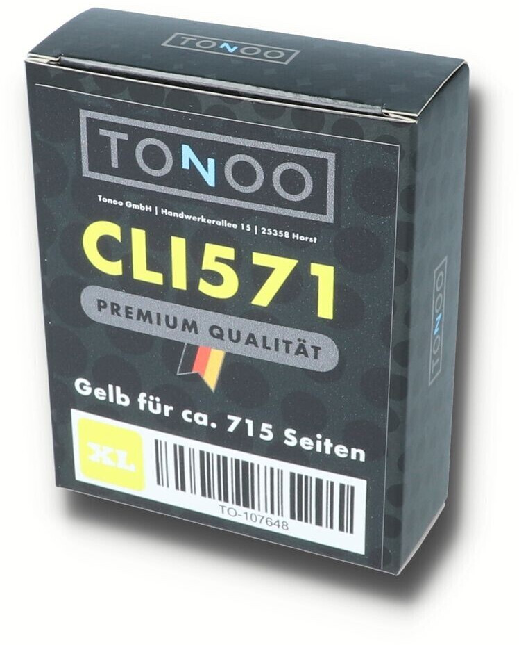 Tonoo ersetzt Canon CLI-571Y XL gelb ab 8,95 € | Preisvergleich bei idealo.de