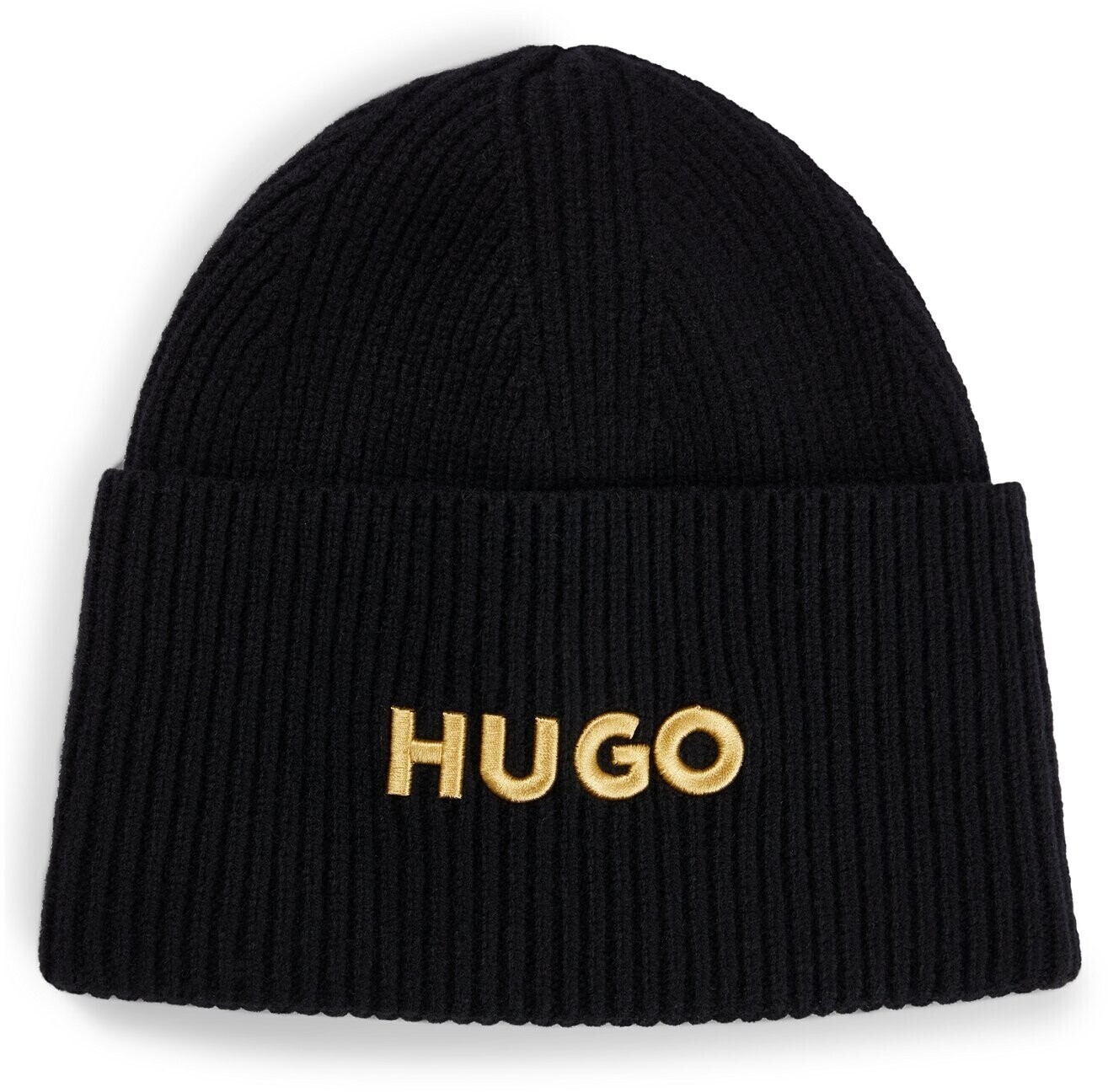Hugo Logo-embroidered beanie hat in a virgin-wool blend - Style Xaff_BF ...