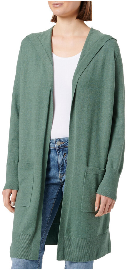 Marc O'Polo Langer Hoodie-Cardigan Regular (348603561119) green bamboo ...
