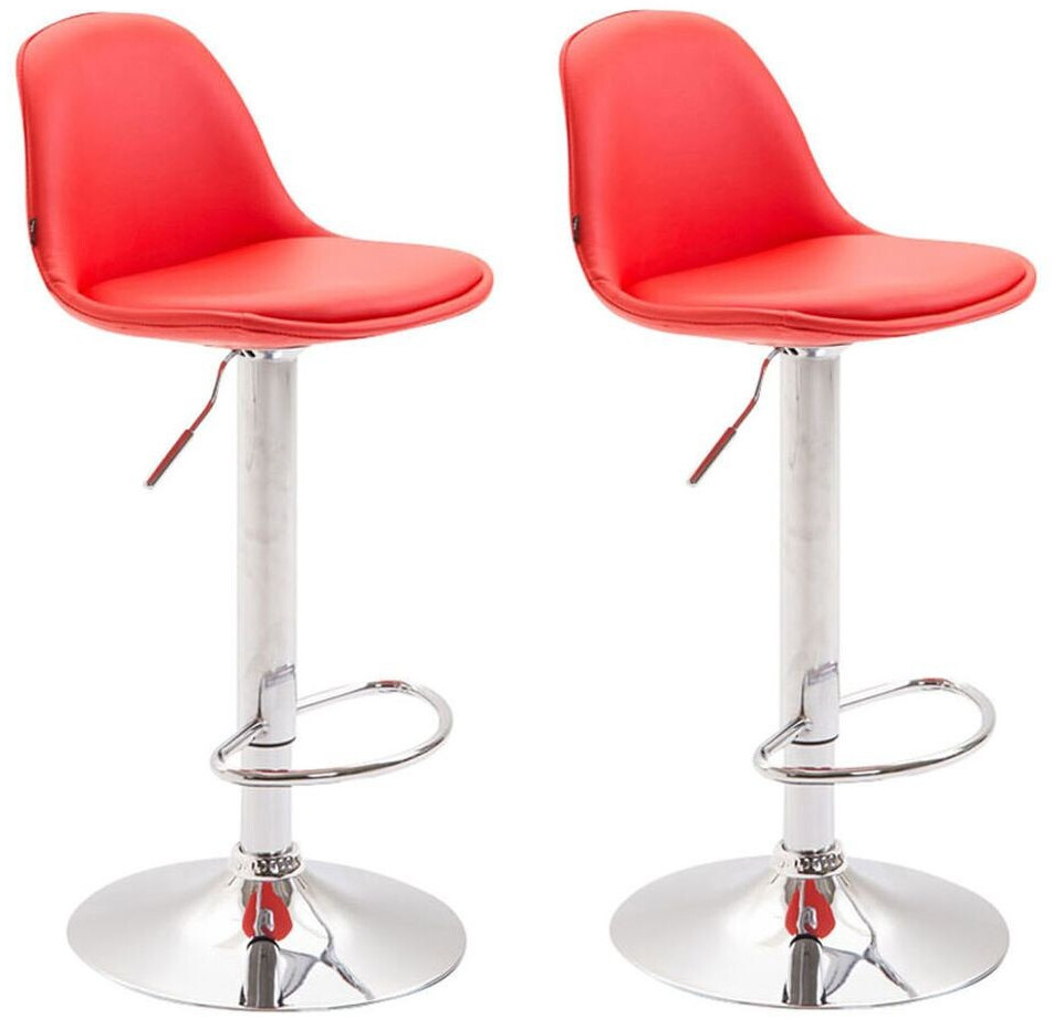 CLP 2er Set Barhocker Kiel Vollgepolstert Kunstleder höhenverstellbar ...