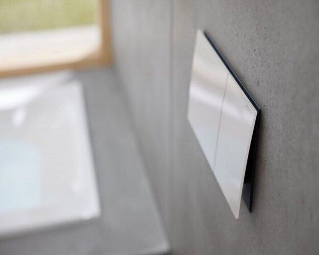 Geberit Sigma70 für 2-Mengen-Spülung 115.622. Edelstahl schwarzchrom ...