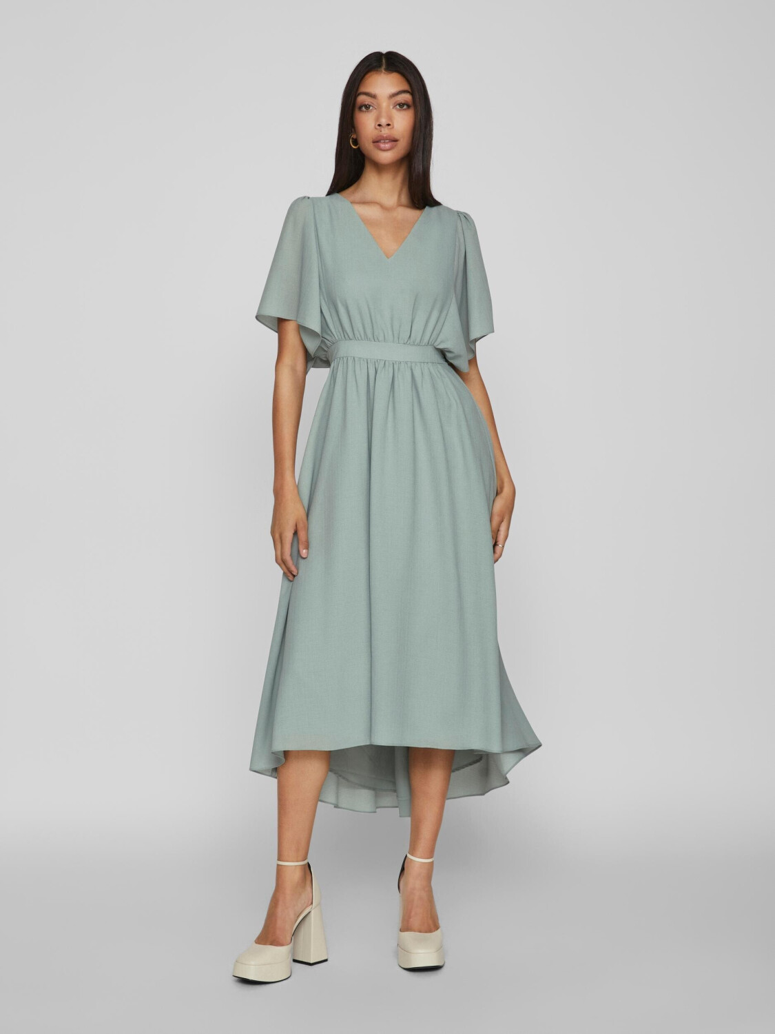 Vila VIMIRAGE 2/4 V-NECK ANKLE DRESS/BM/DC (14082973-4118724) green ...