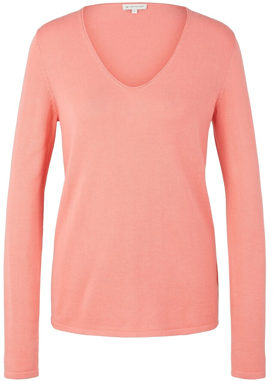Tom Tailor Pullover mit V-Ausschnitt (1012976-31249) flower peach ab 19,13 € | Preisvergleich ...