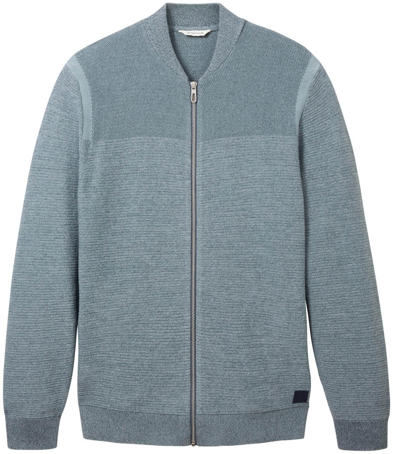 Tom Tailor Strickjacke mit Materialmix (1038208-32798) teal tonal multi ...