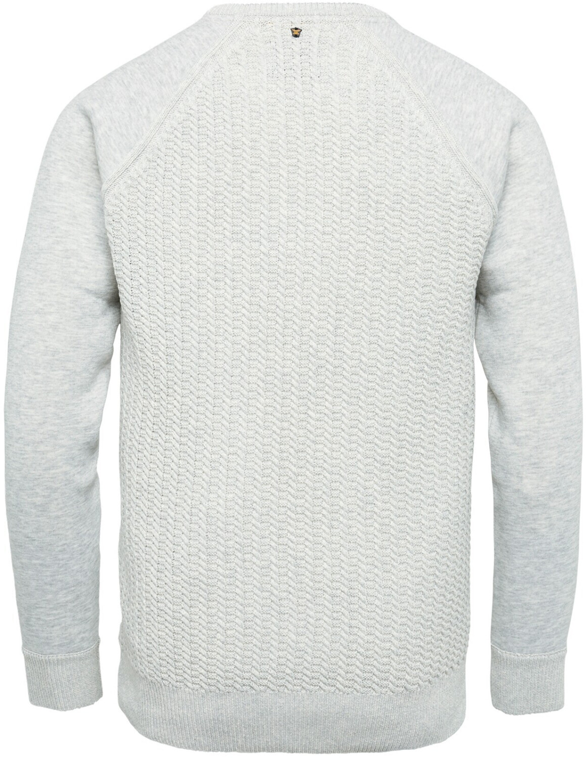 PME Legend R-neck knit sweat combination (PKW2209324-7013) bone white ...
