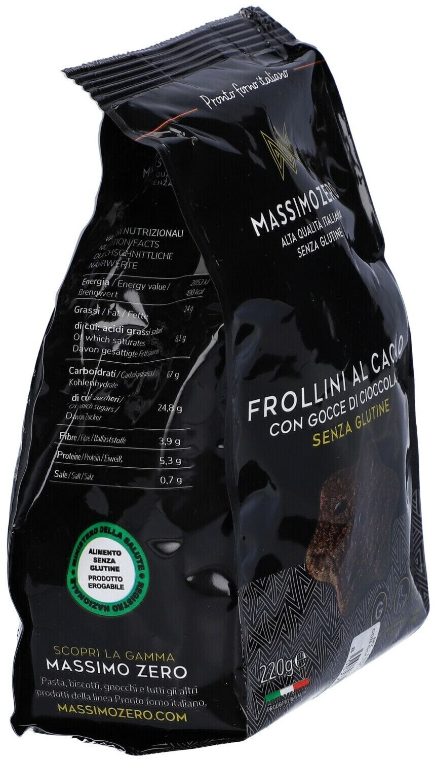 Massimo Zero Chocolate Chip Cocoa Shortbread (220g) ab 4,21 ...