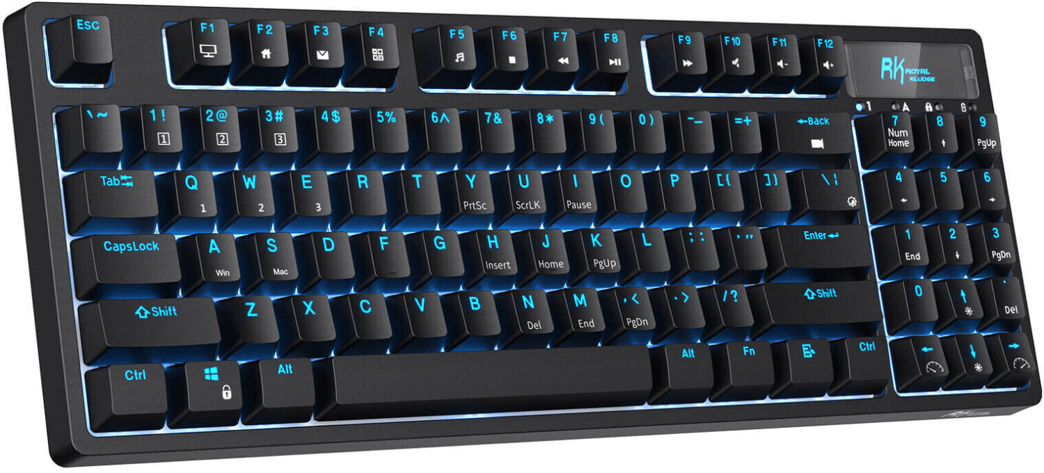 RK ROYAL KLUDGE RK89 Wireless (Red Switches) Black ab 89,25 ...