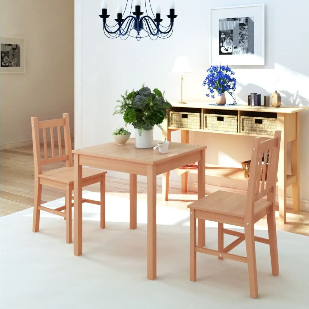vidaXL 3-tlg. Esstisch-Set Pinienholz (242956) ab 190,99 ...