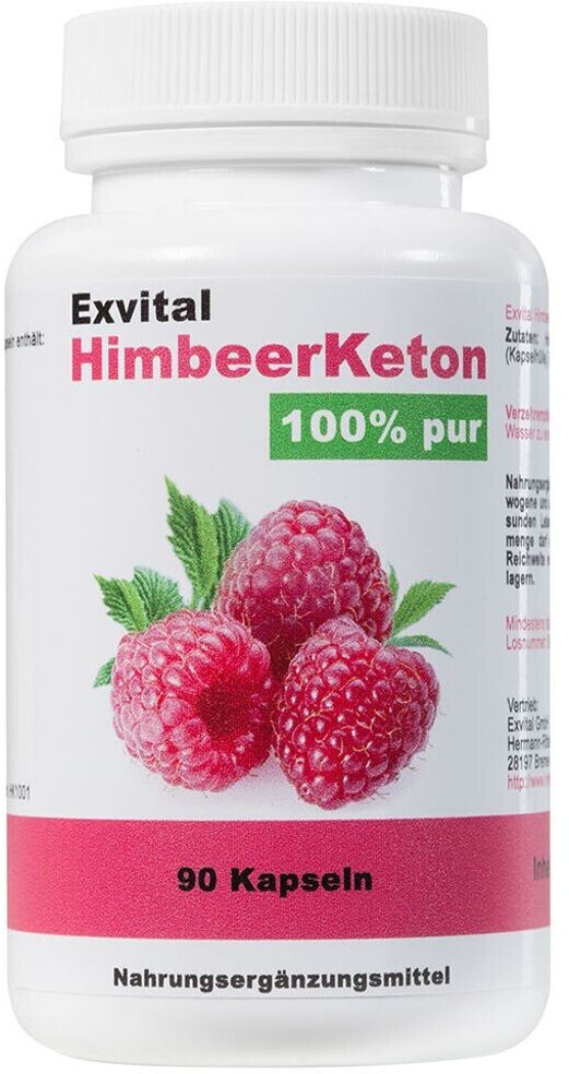 EXVital HimbeerKeton Kapseln (90 Stk.) ab 12,95 € | Preisvergleich bei ...