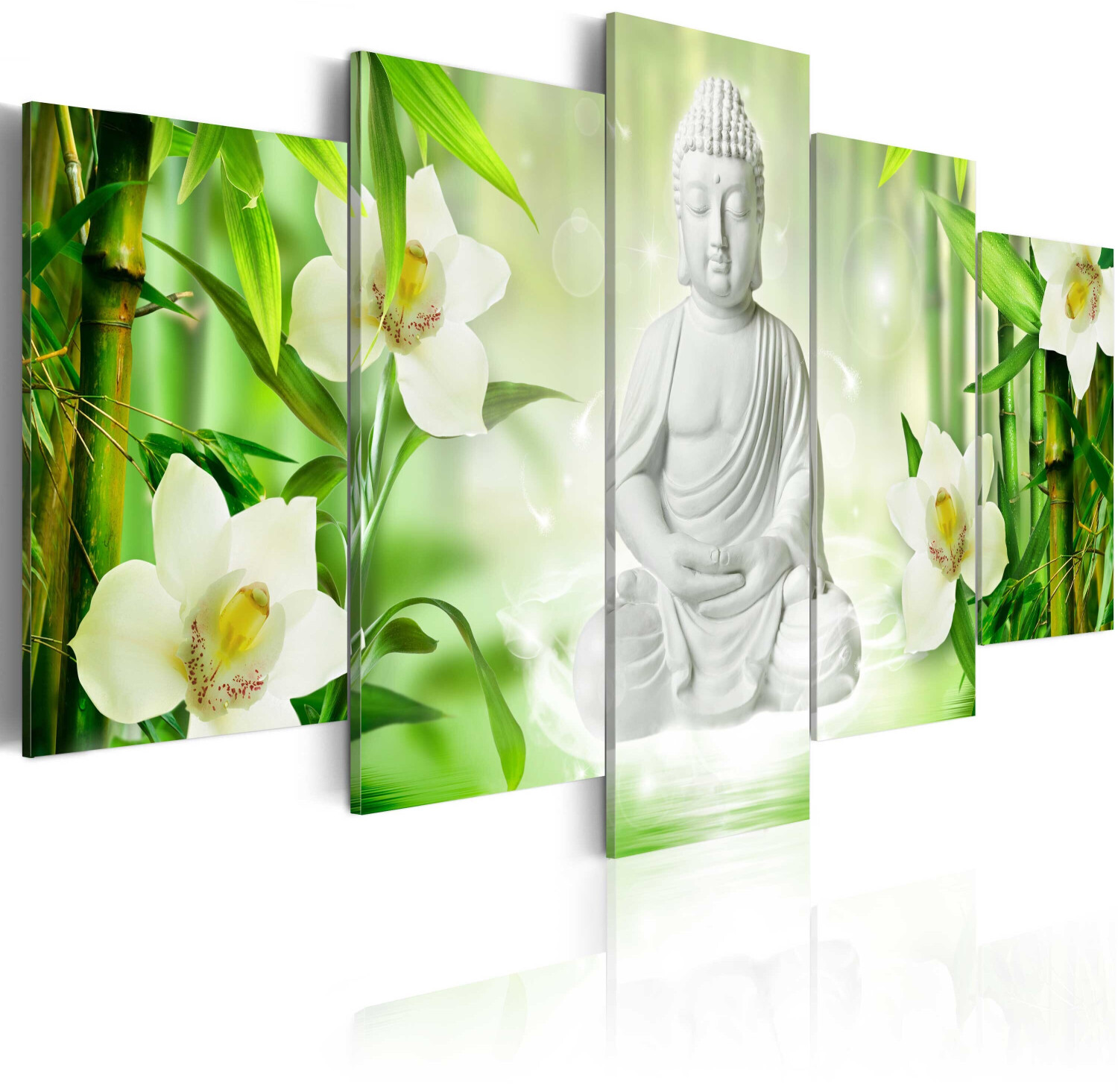 Artgeist Buddha und Jasmin 200x100cm ab 117,99 € | Preisvergleich bei idealo.de