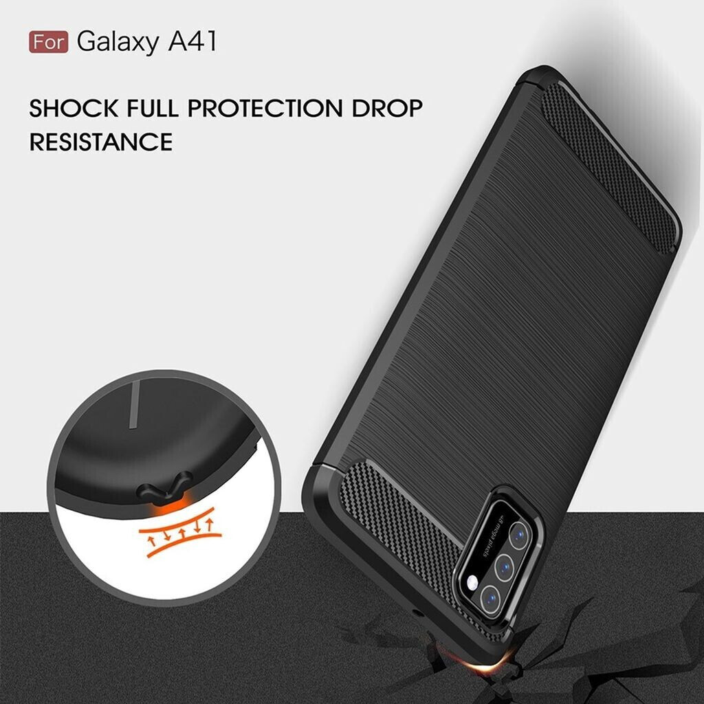 König Design Schutzhülle Handyhülle für Samsung Galaxy A41 Case Cover Carbon Optik Grau ab 6,59 ...
