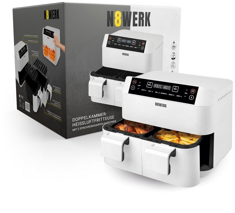 N8WERK Doppel-Heißluftfritteuse - 7,6l (02797) ab 149,99 ...