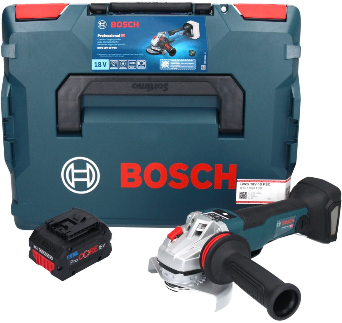 Bosch GWS 18V-10 PSC (1x 5,5 Ah ProCORE + L-Boxx) ab 362,60 ...