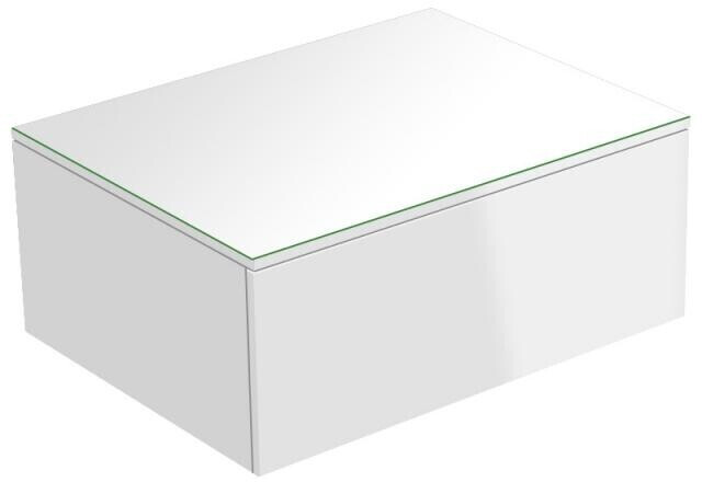 KEUCO Edition 400 Sideboard 31741, mit 1 Auszug, 700 x 289 x 535 mm, Korpus/Front: Weiß ...