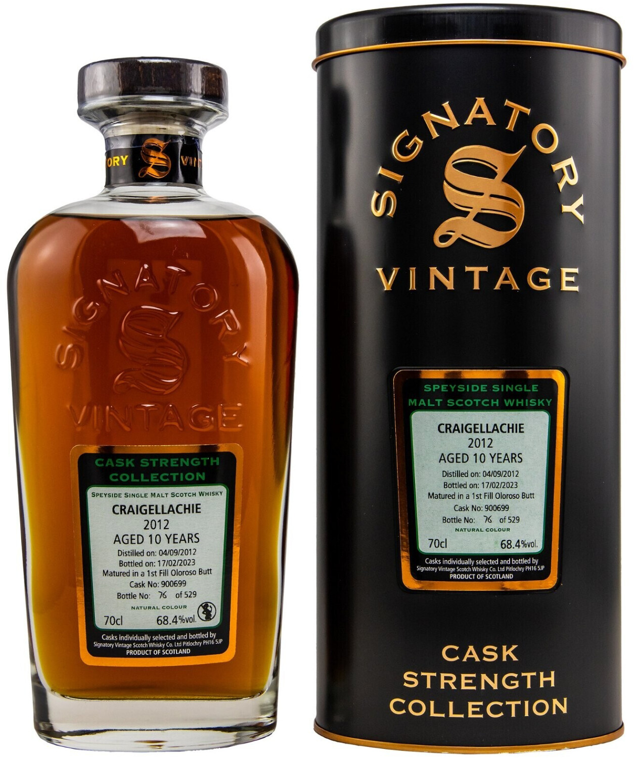 Signatory Craigellachie 10 Years 2012/2023 Cask Speyside 0,7l 68,4% ab 93,90 € | Preisvergleich ...